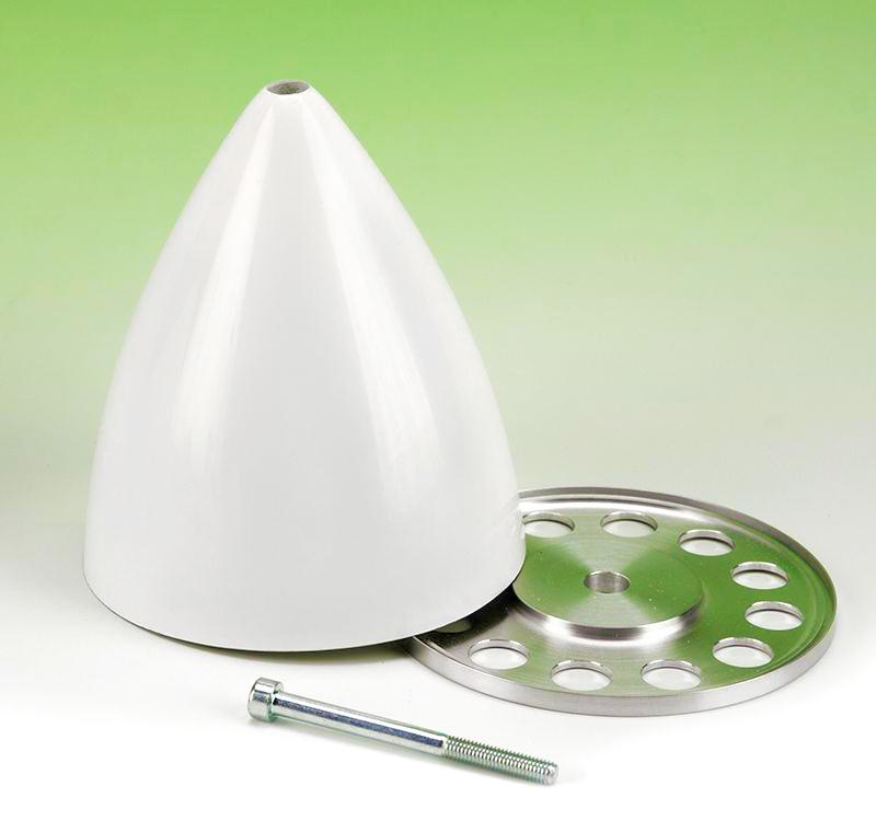 Topmodel CZ - Fiberglass spinner Ø100mm fixed by a central screw